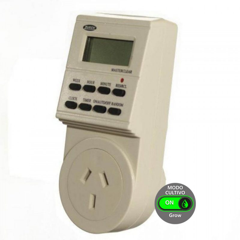 Zurich Timer Digital Programable de 220v – Modo Cultivo